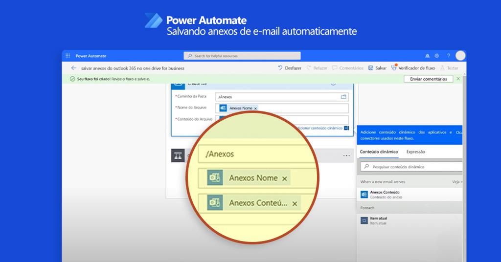 [Power Automate] Como salvar anexo de e-mail em pasta